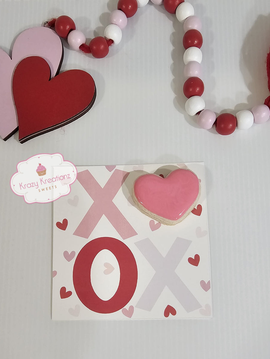 XOXO Cookie Card – Krazy Kreationz Sweets