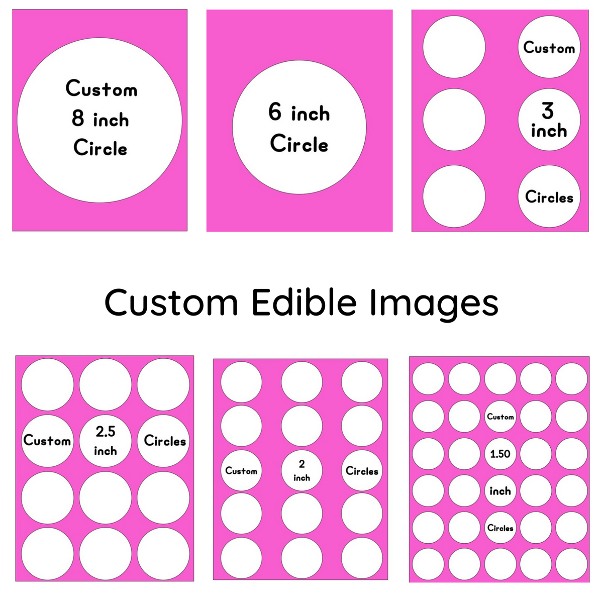 Custom Edible Images for Cakes, Cupcakes & Cookies – Frosting Sheet ...