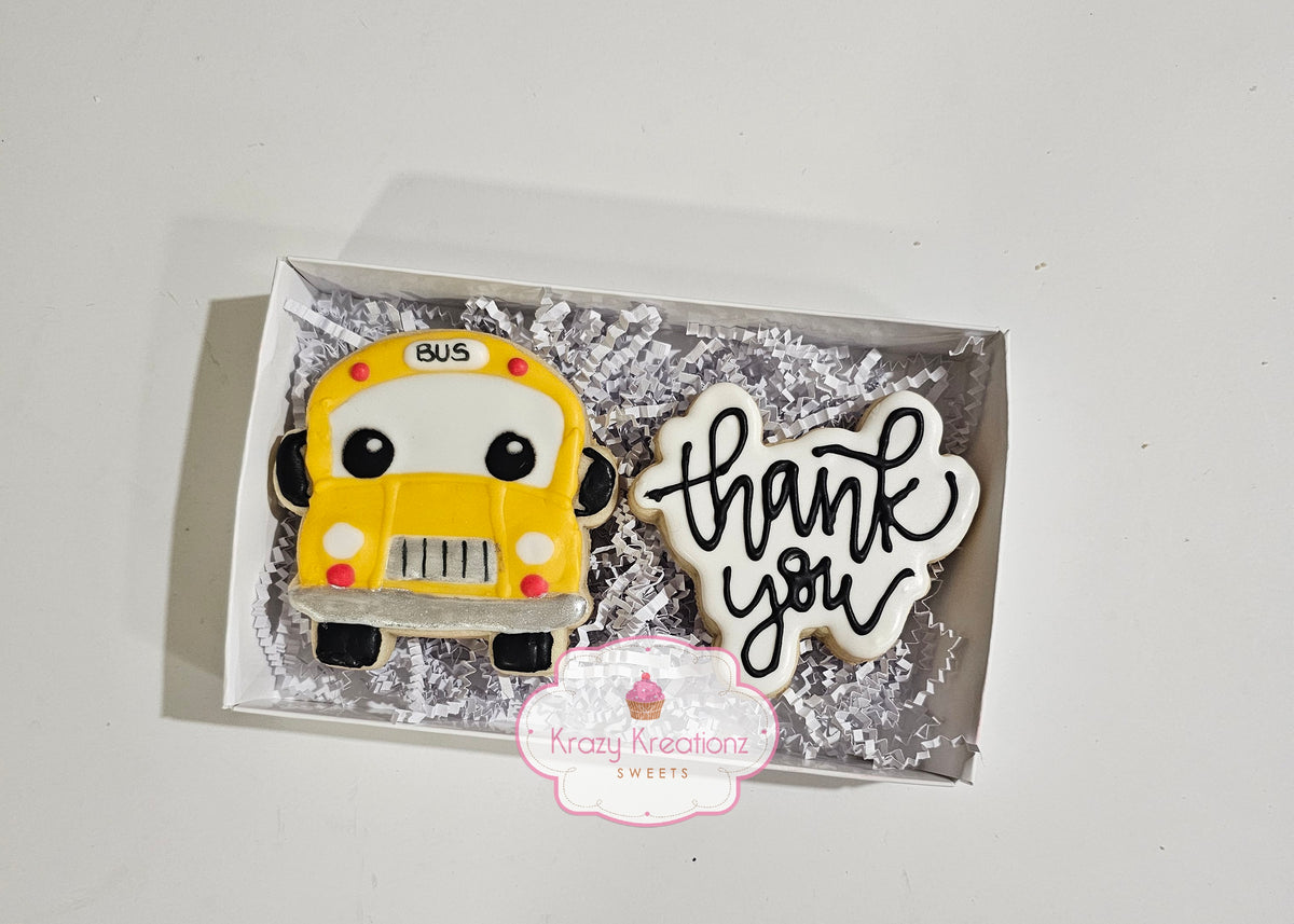 Bus Driver Cookie Box – Krazy Kreationz Sweets