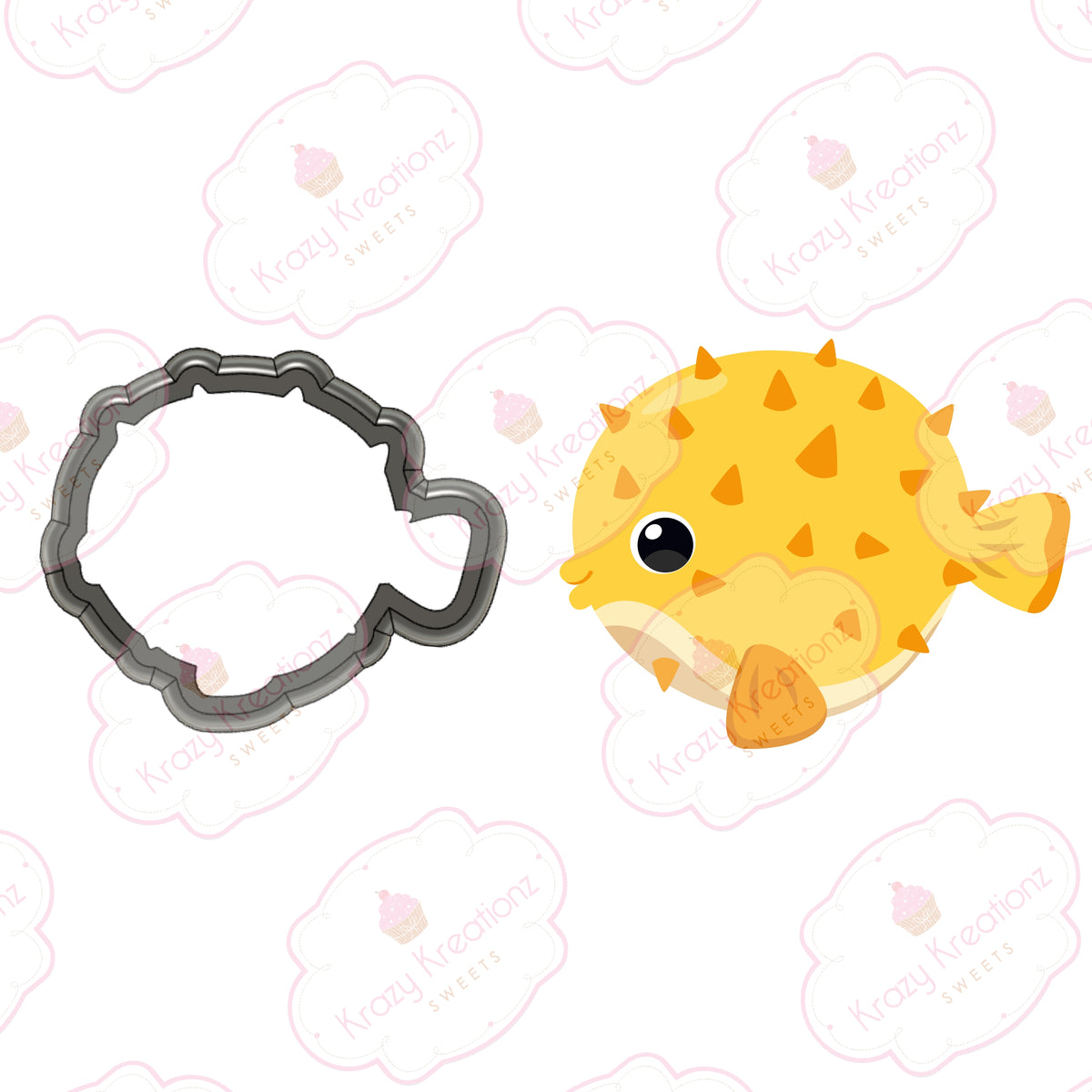 Puffer Fish Cookie Cutter – Krazy Kreationz Sweets