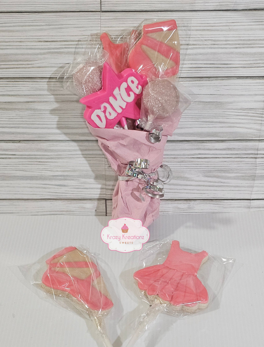 Dance Cookie & Cake Pops & Chocolate Lollipop – Ballet Treat Set ...