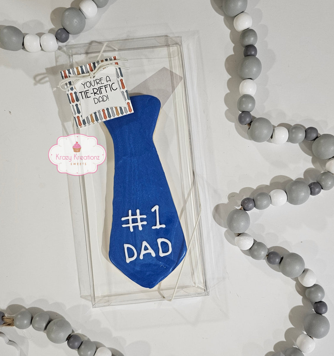 Jumbo #1 Dad Tie Cookie – Krazy Kreationz Sweets