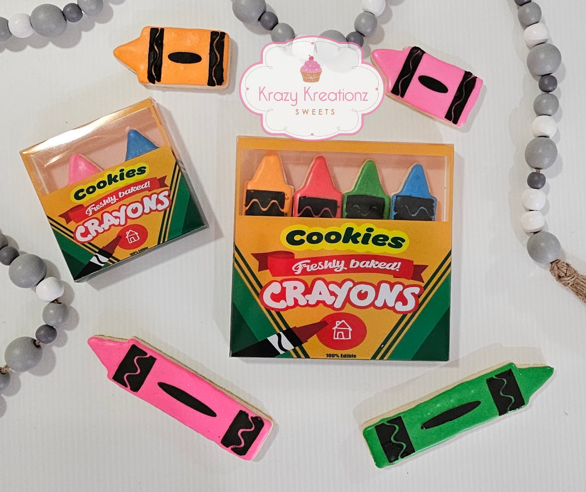 Crayon Box Cookies – Krazy Kreationz Sweets