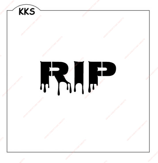 Large R.I.P Stencil – Krazy Kreationz Sweets