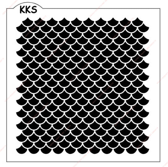 Fish Scale Stencil – Krazy Kreationz Sweets
