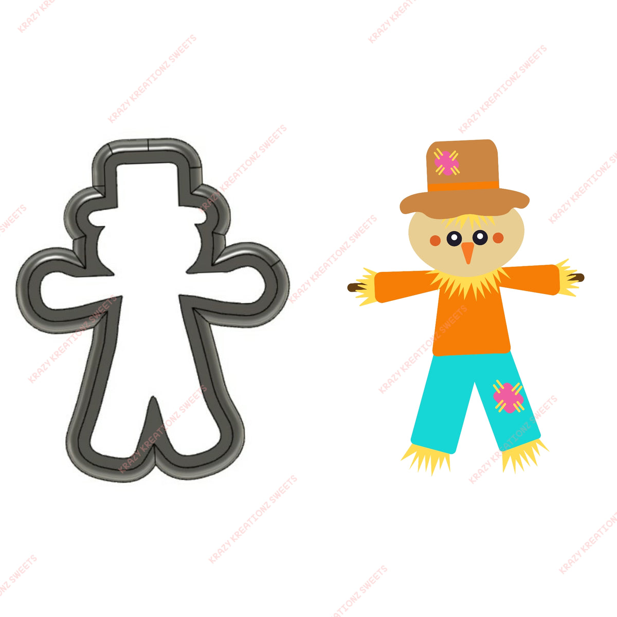 Scarecrow Cookie Cutter – Krazy Kreationz Sweets