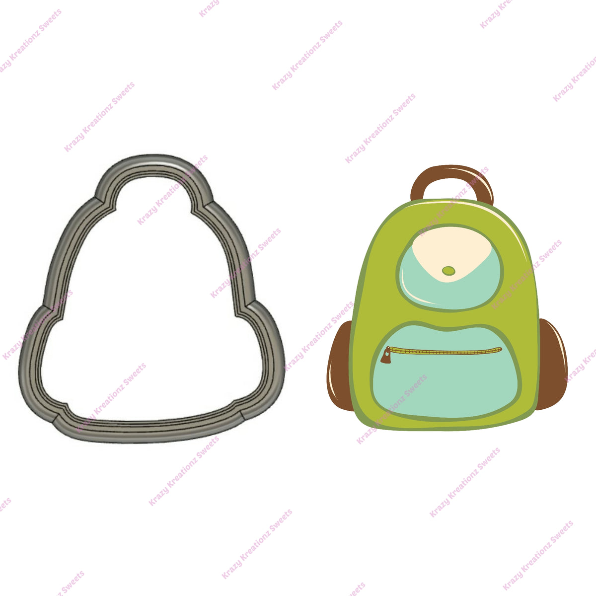 Backpack Cookie Cutter – Krazy Kreationz Sweets