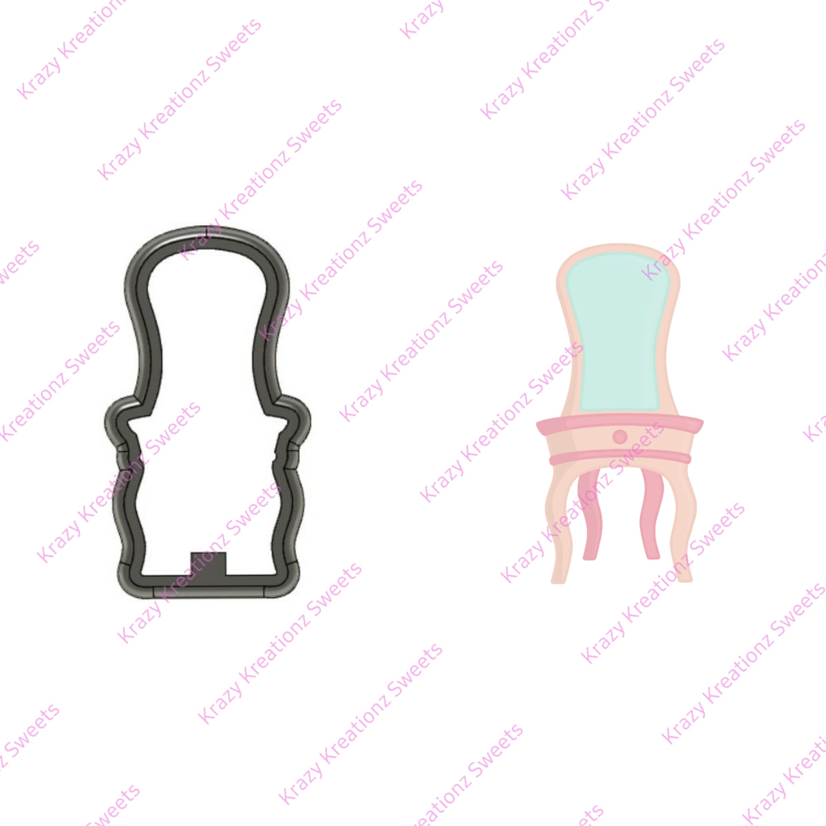 Vanity Cookie Cutter – Krazy Kreationz Sweets