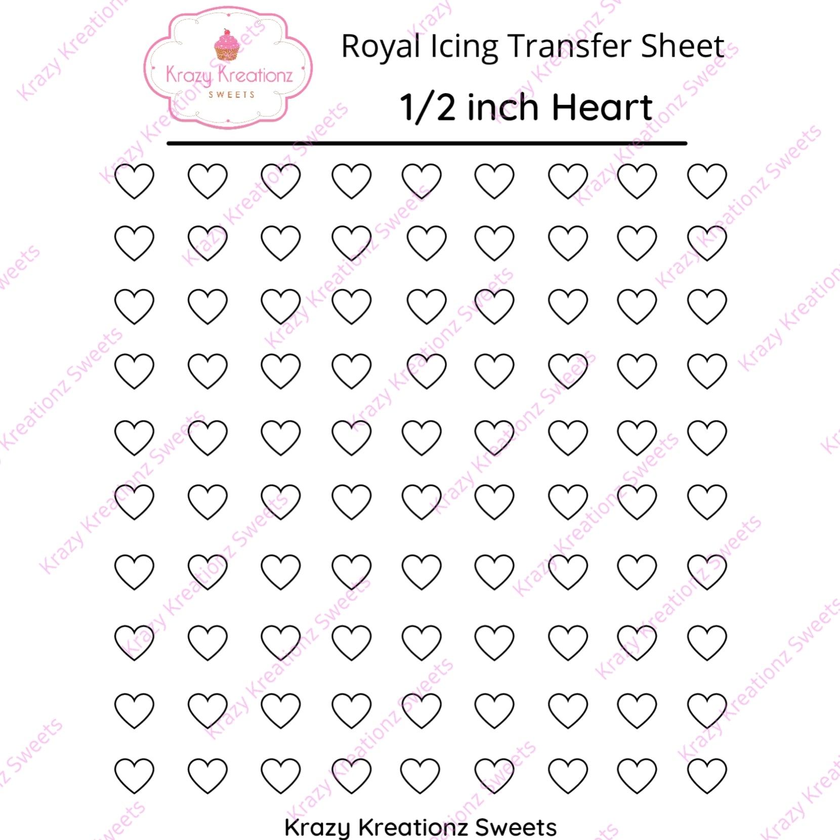 2 Inch Heart Template Printable