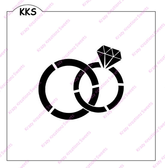 Wedding Ring Stencil – Krazy Kreationz Sweets