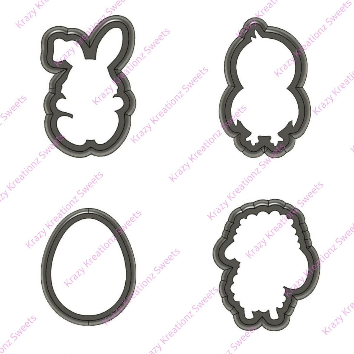 Mini Easter Cookie Cutter Set – Krazy Kreationz Sweets