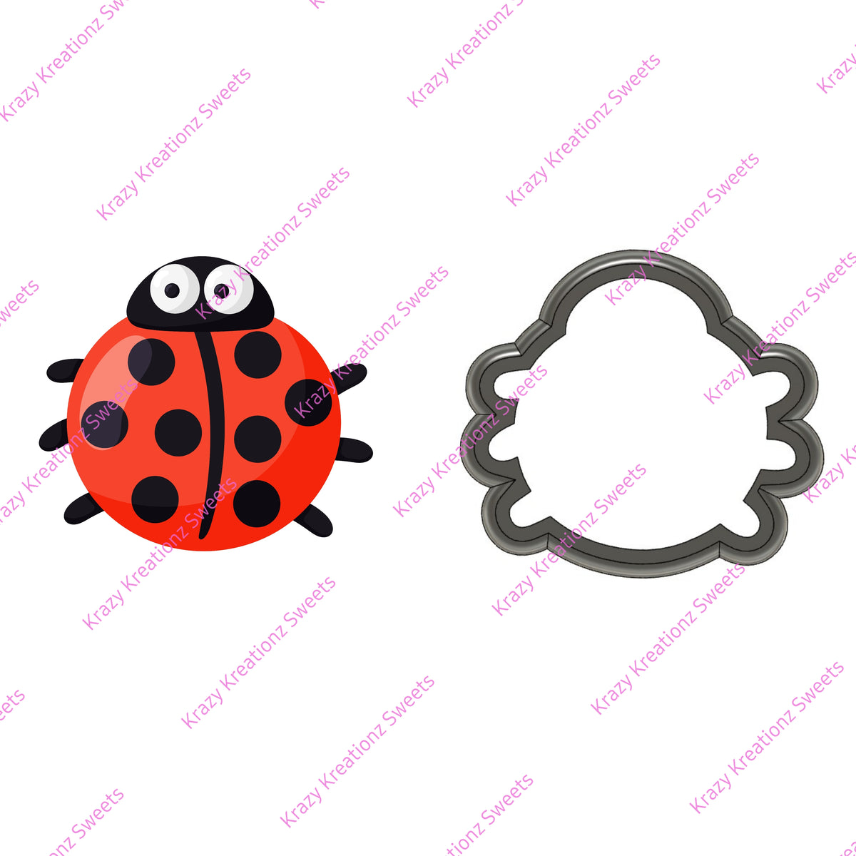 Lady bug Cookie Cutter – Krazy Kreationz Sweets