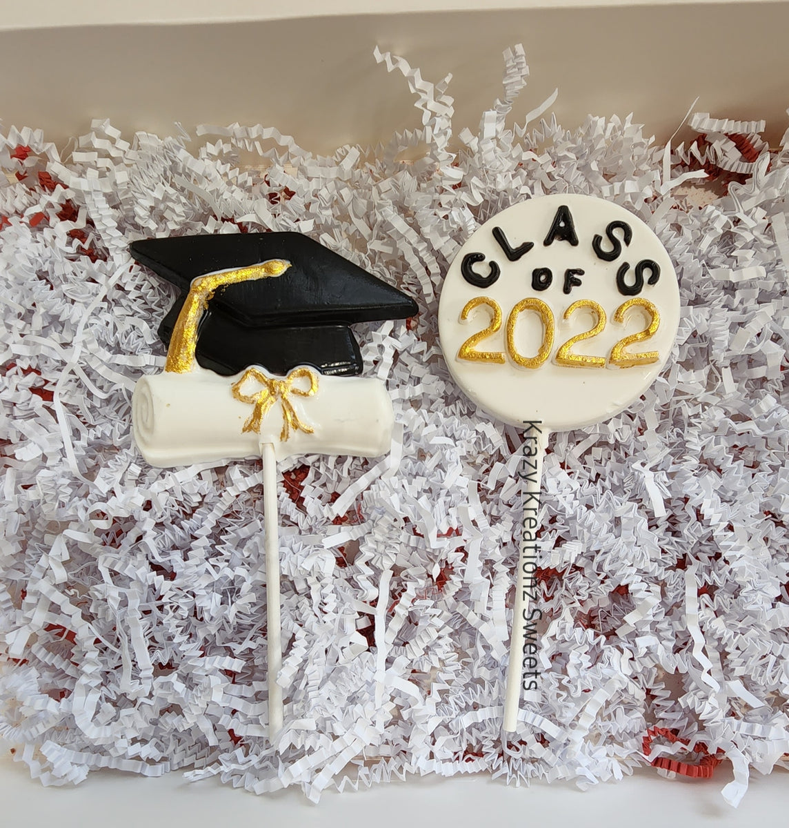 Graduation Chocolate Lollipops – Krazy Kreationz Sweets