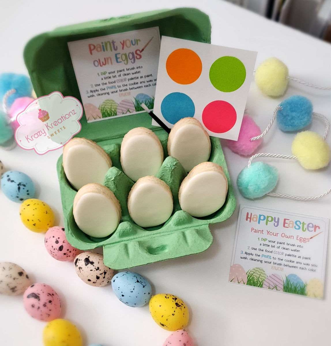 Paint Your Own Easter Egg Kit – Krazy Kreationz Sweets